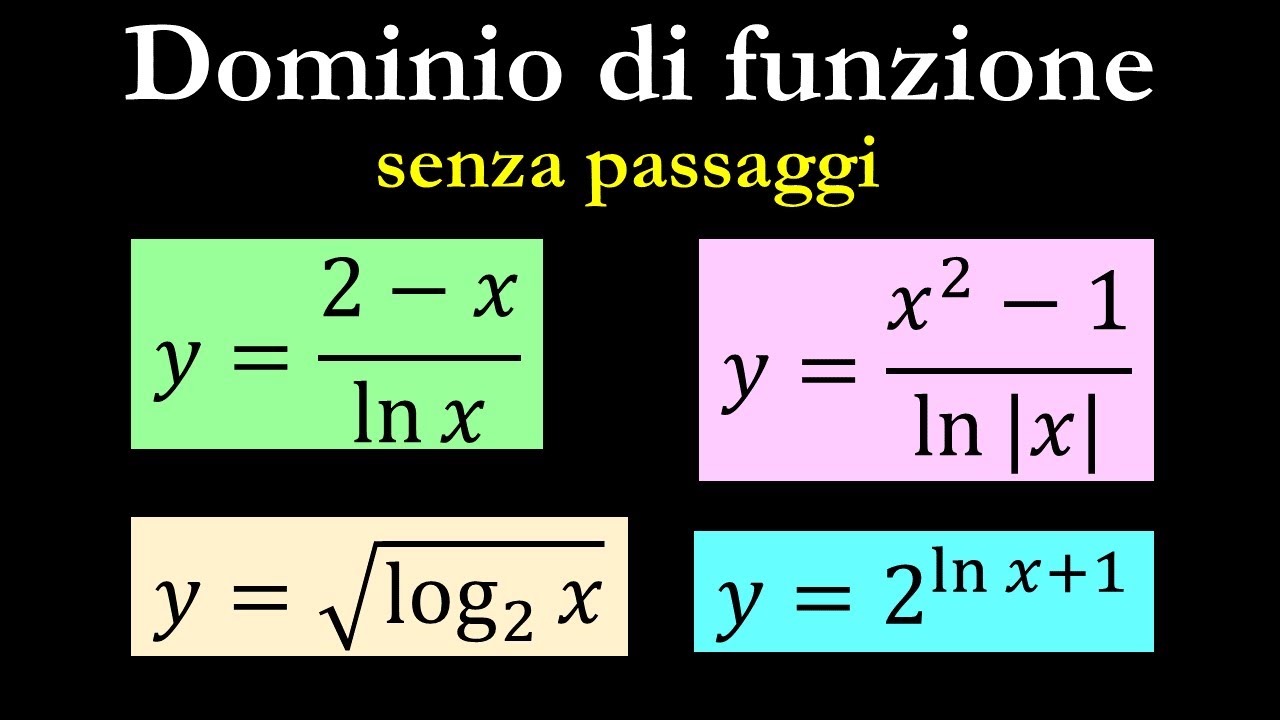 Dominio di funzione a mente (parte 4) - What a Math!